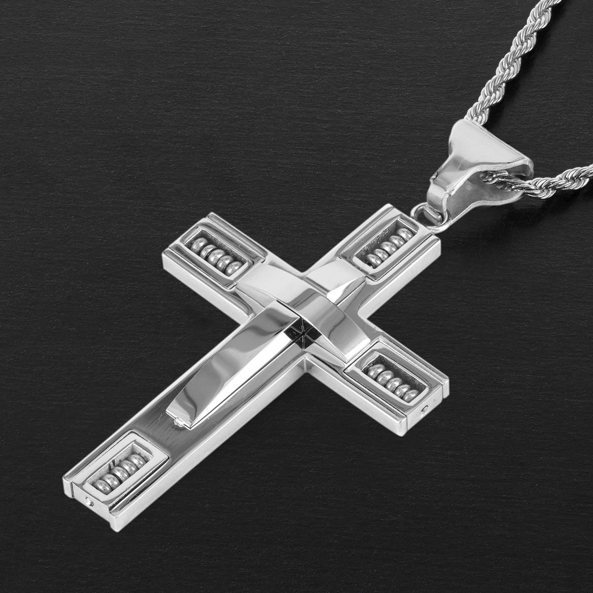 Crucible Beaded Layered Cross Pendant – Invicta Jewelry